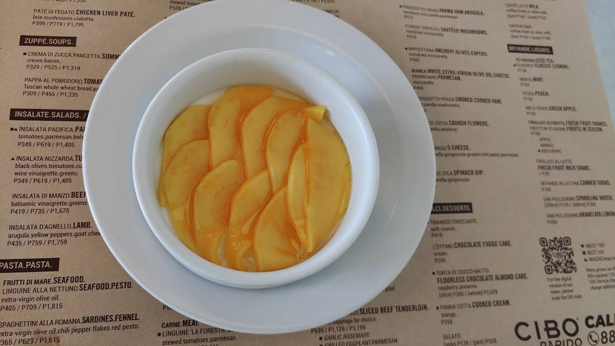 Carta del restaurante CIBO - Gateway Mall, Ciudad Quezon, General Roxas Ave