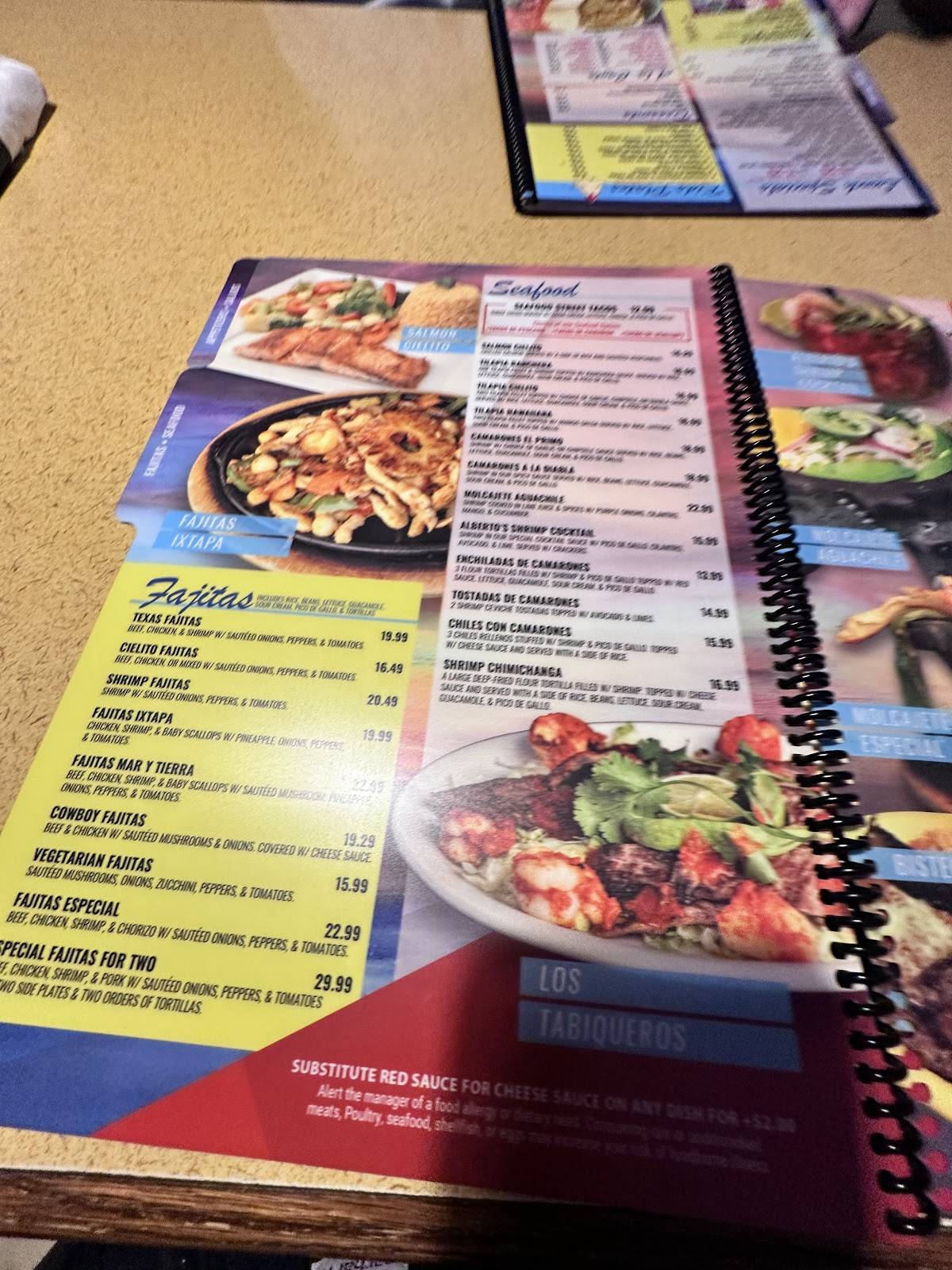 Menu at Cielito Lindo restaurant, Springfield, S Campbell Ave