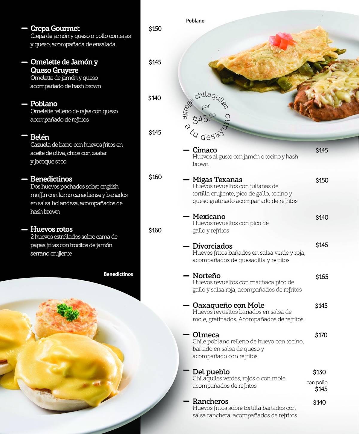 Carta del restaurante Cimaco Gourmet, Saltillo