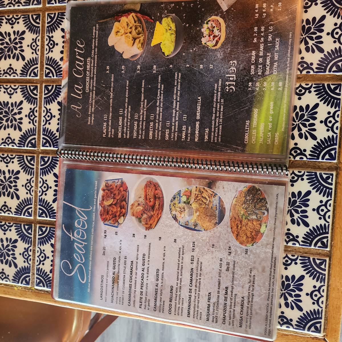 Menu at Cinco De Mayo Mexican Bar & Grill, Rossford