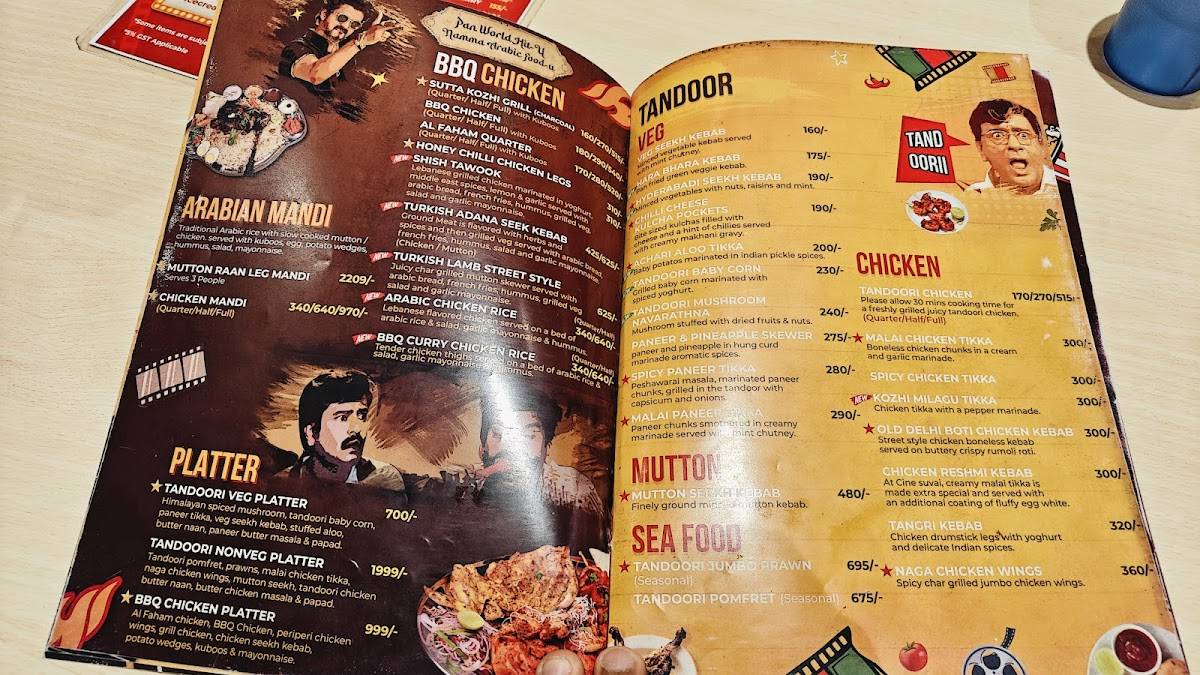 Menu at Cine Suvai Restaurant, Madurai, 55