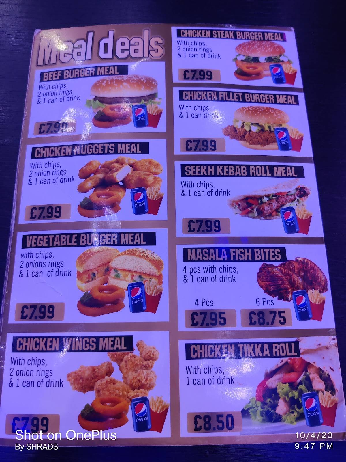 Menu at Citi Kitchen restaurant, Ilford