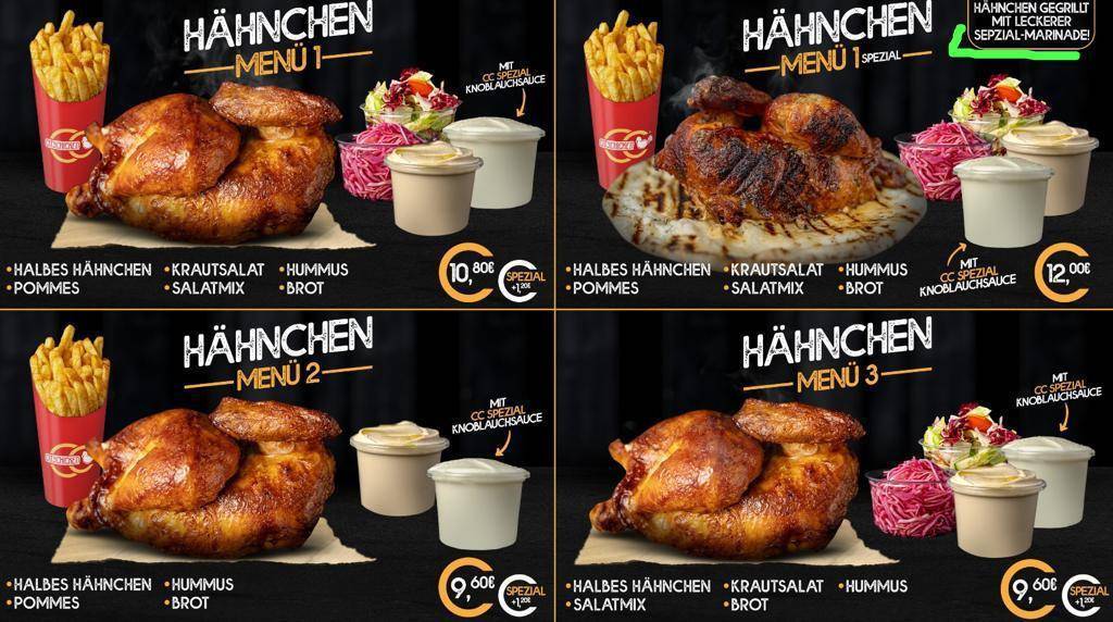Menu at City Chicken das Original seit 1996 restaurant, Berlin, Markt 12