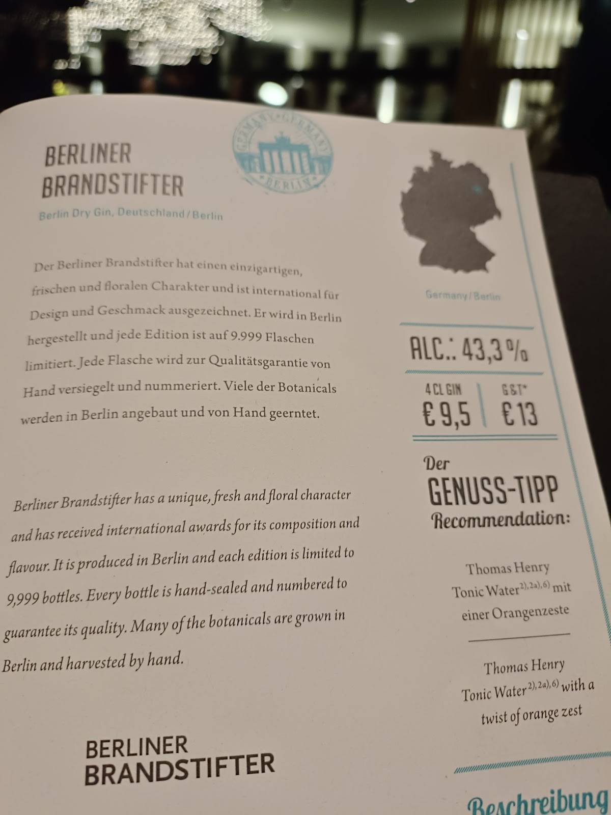 Speisekarte von Cloud One Wine Bar & Lounge, Nürnberg