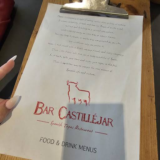 Menu at Cobbles Bar, Louth