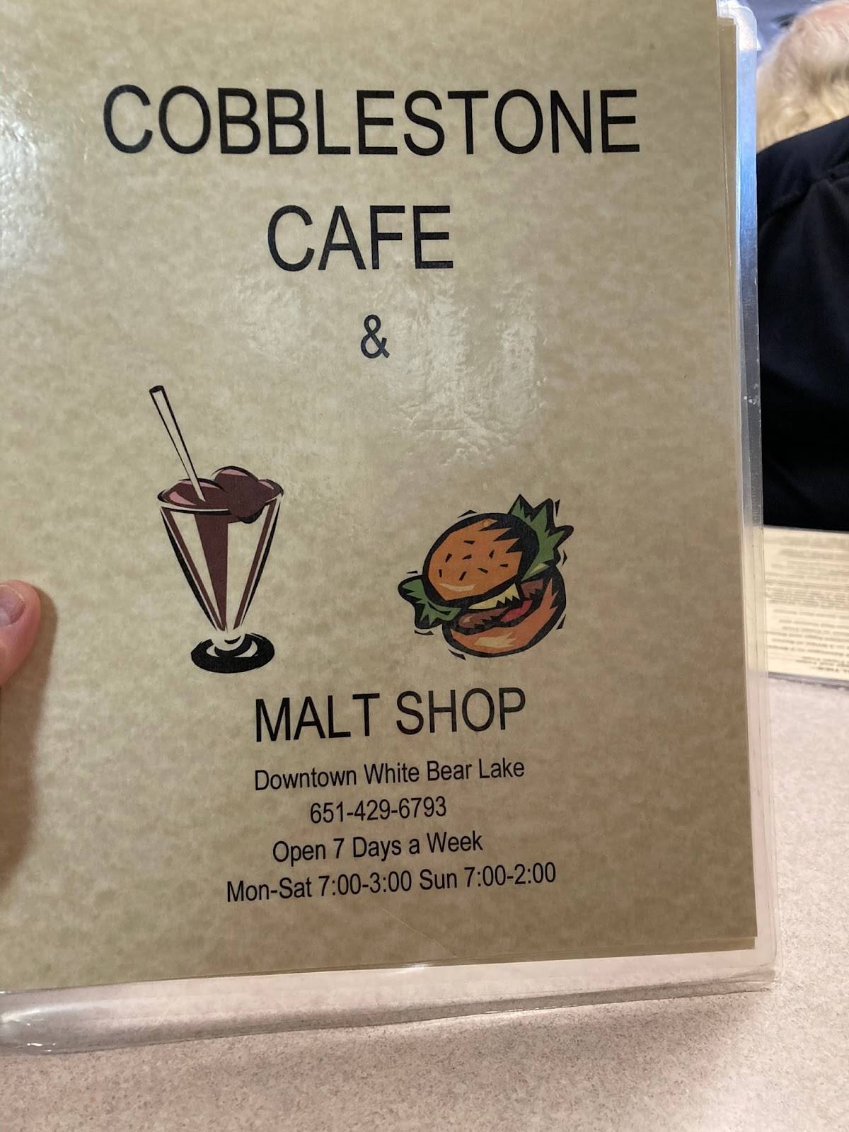 Menu at Cobblestone Cafe, White Bear Lake