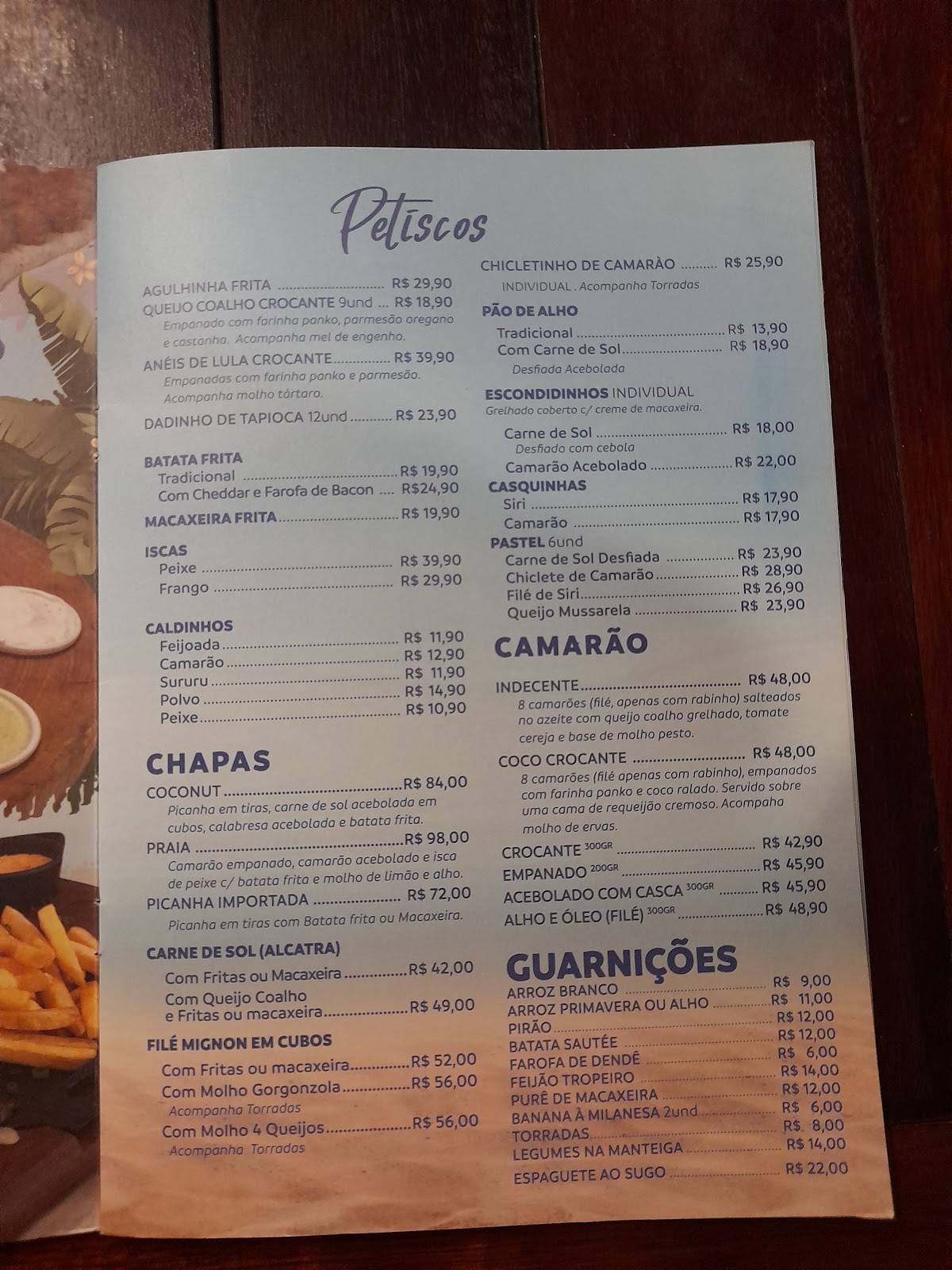 Menu em Coconut Maceió - Bar e Restaurante, Maceió