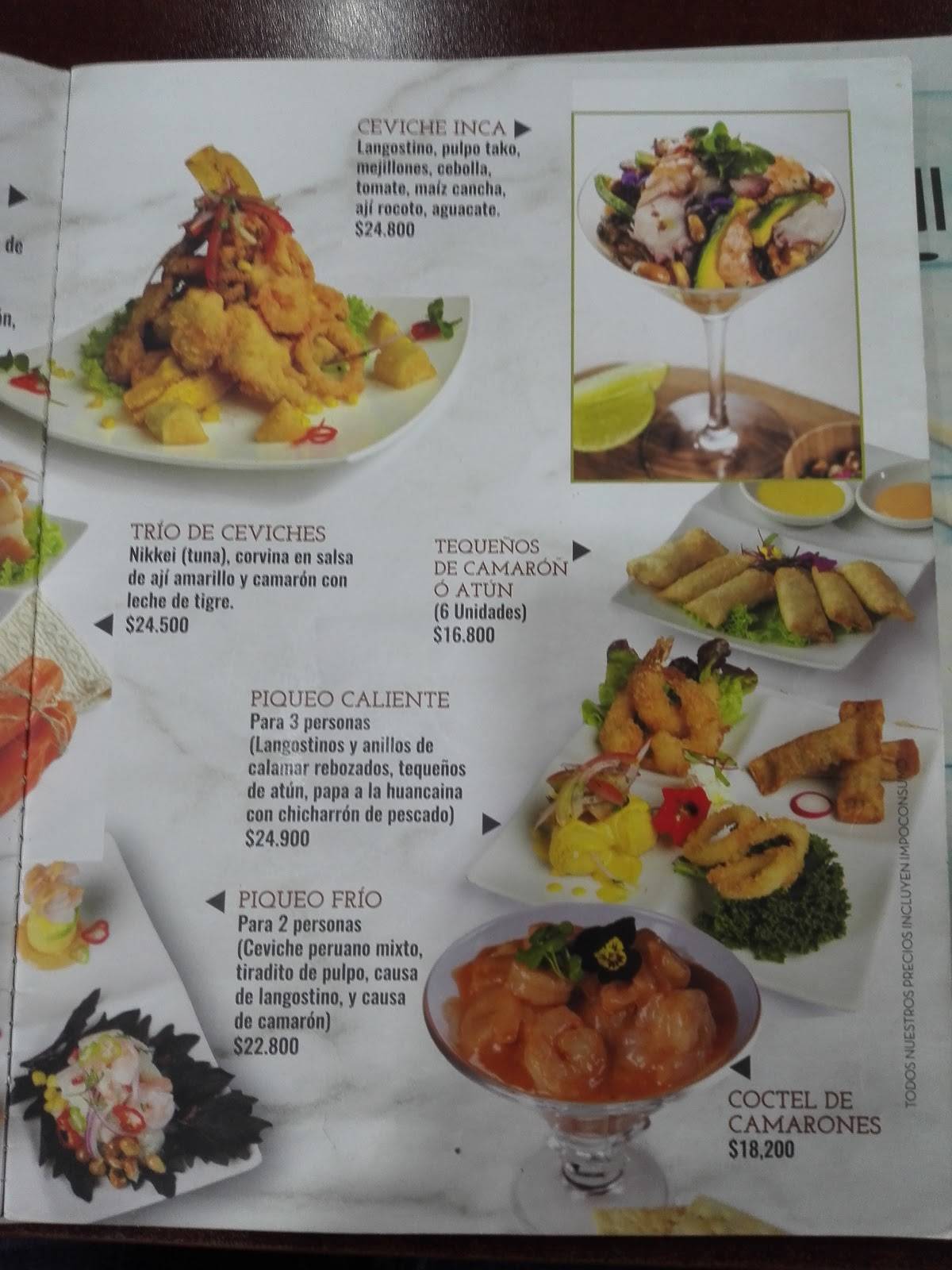 Carta del restaurante Coctel Del Mar, Bogotá, Cra. 19 #69-24