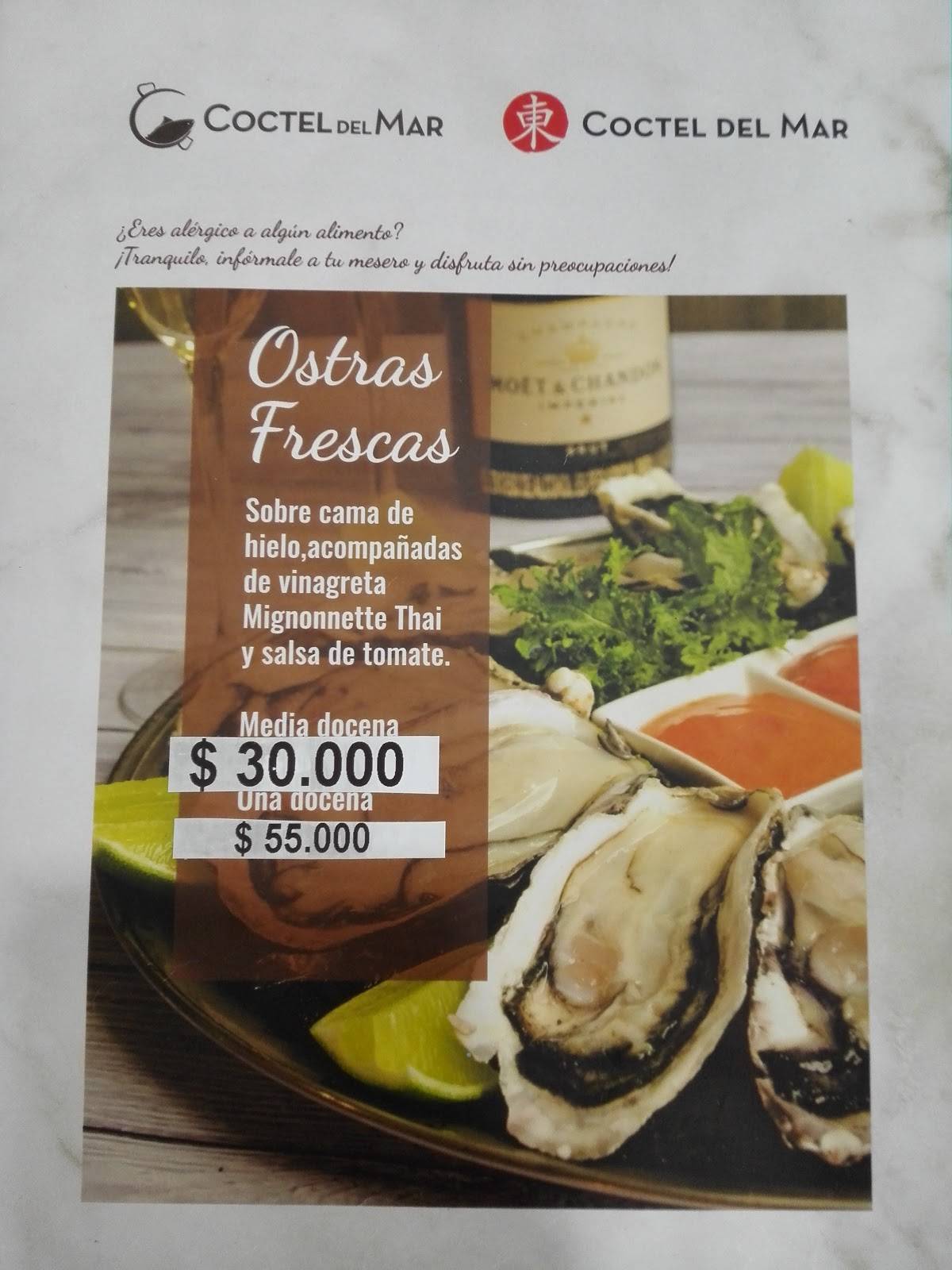 Carta del restaurante Coctel Del Mar, Bogotá, Cra. 19 #69-24