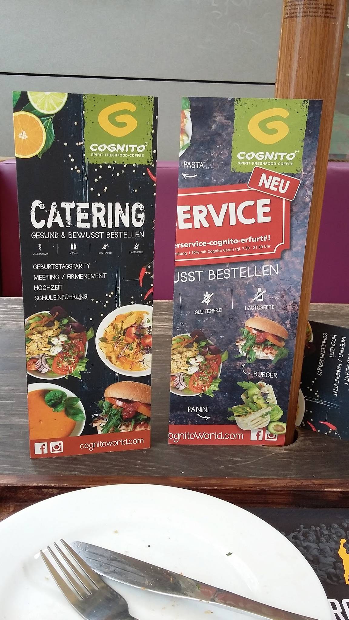 Speisekarte von Cognito cafe, Erfurt
