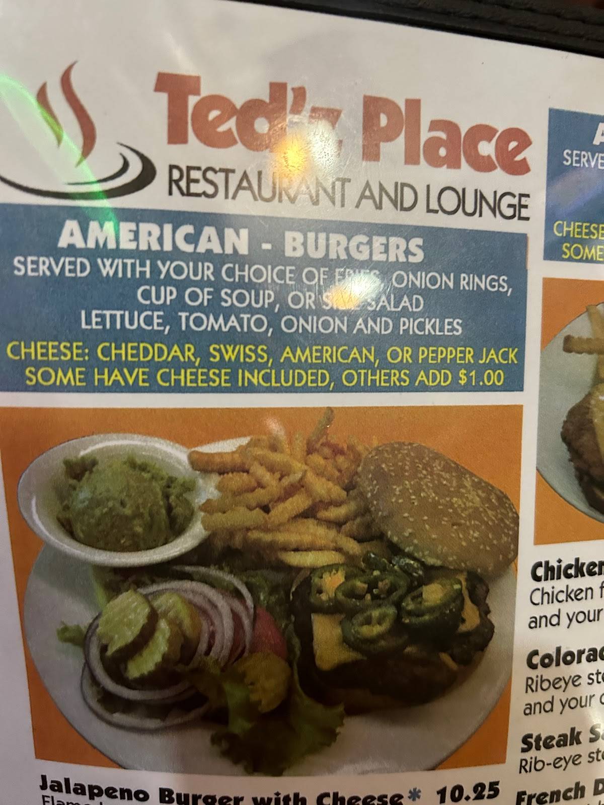 Menu at Ted'z Place Restaurant and Lounge, Commerce City