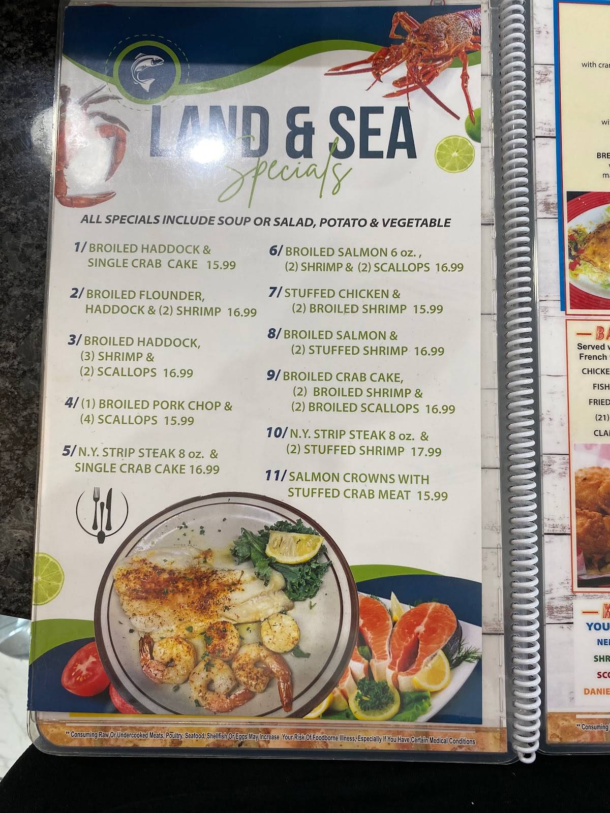 Menu at Coplay Eatery restaurant, Coplay