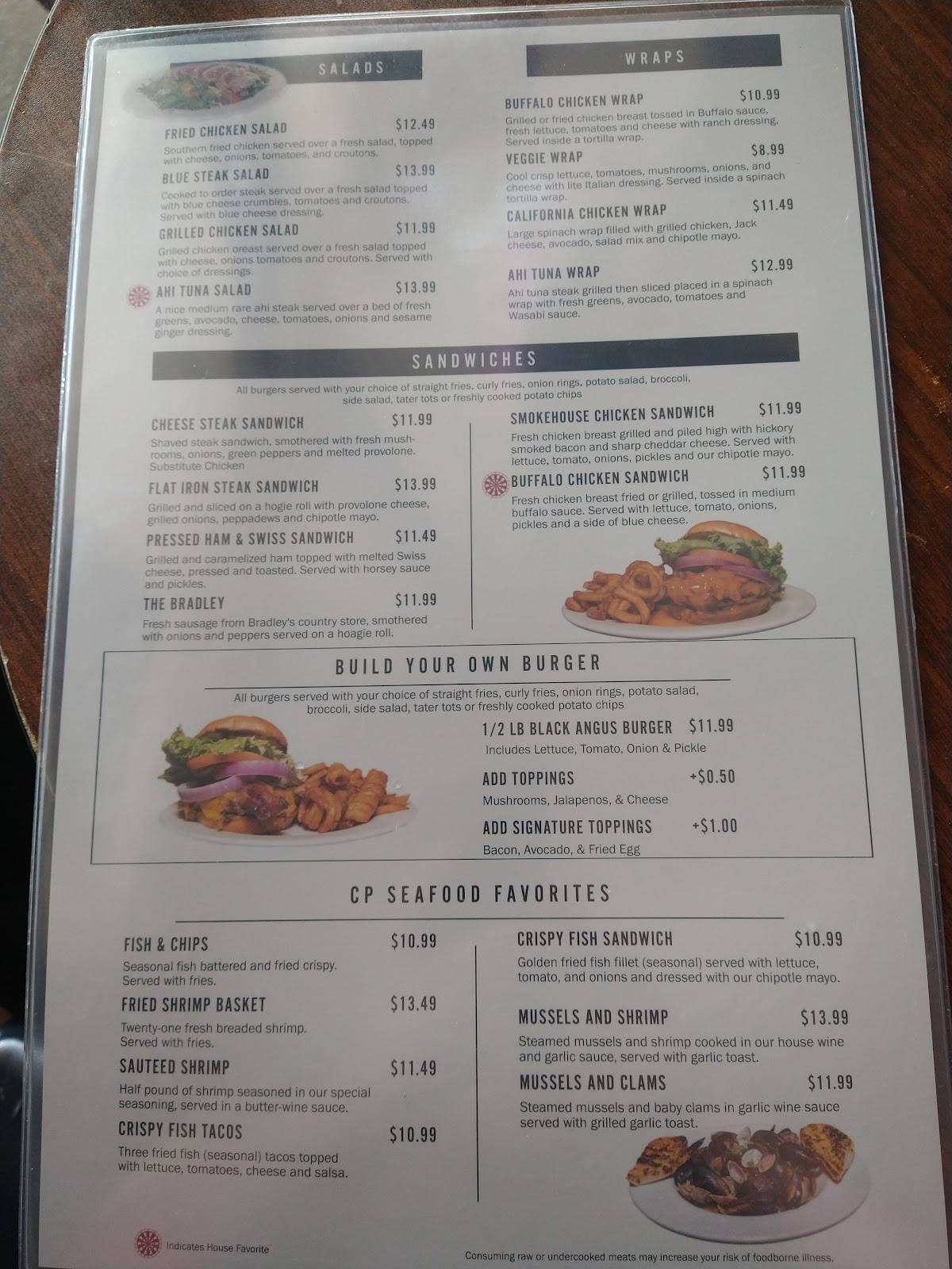 Menu at Corner Pocket Bar & Grill, Tallahassee