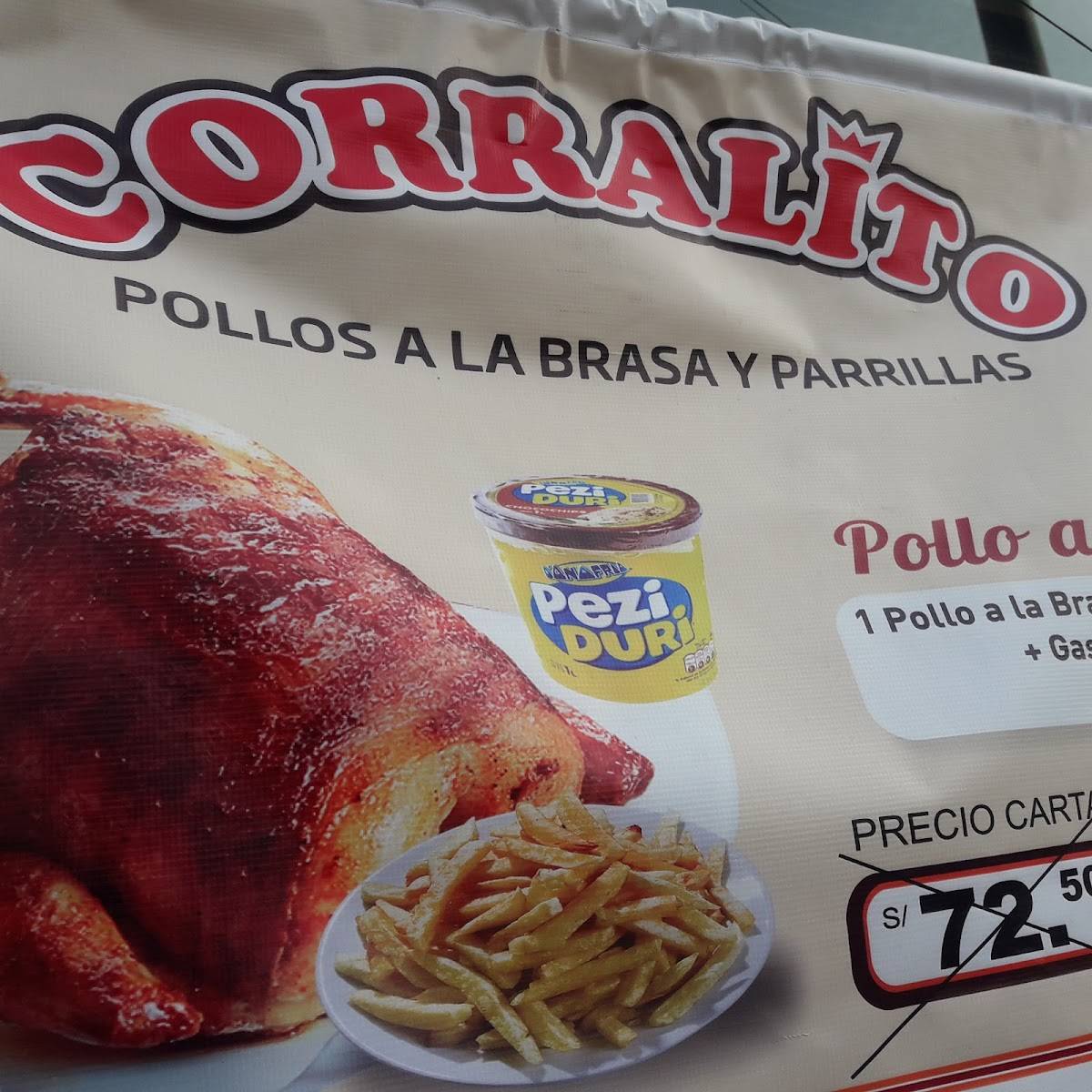 Carta de Corralito - Pollos y Parrillas, La Perla