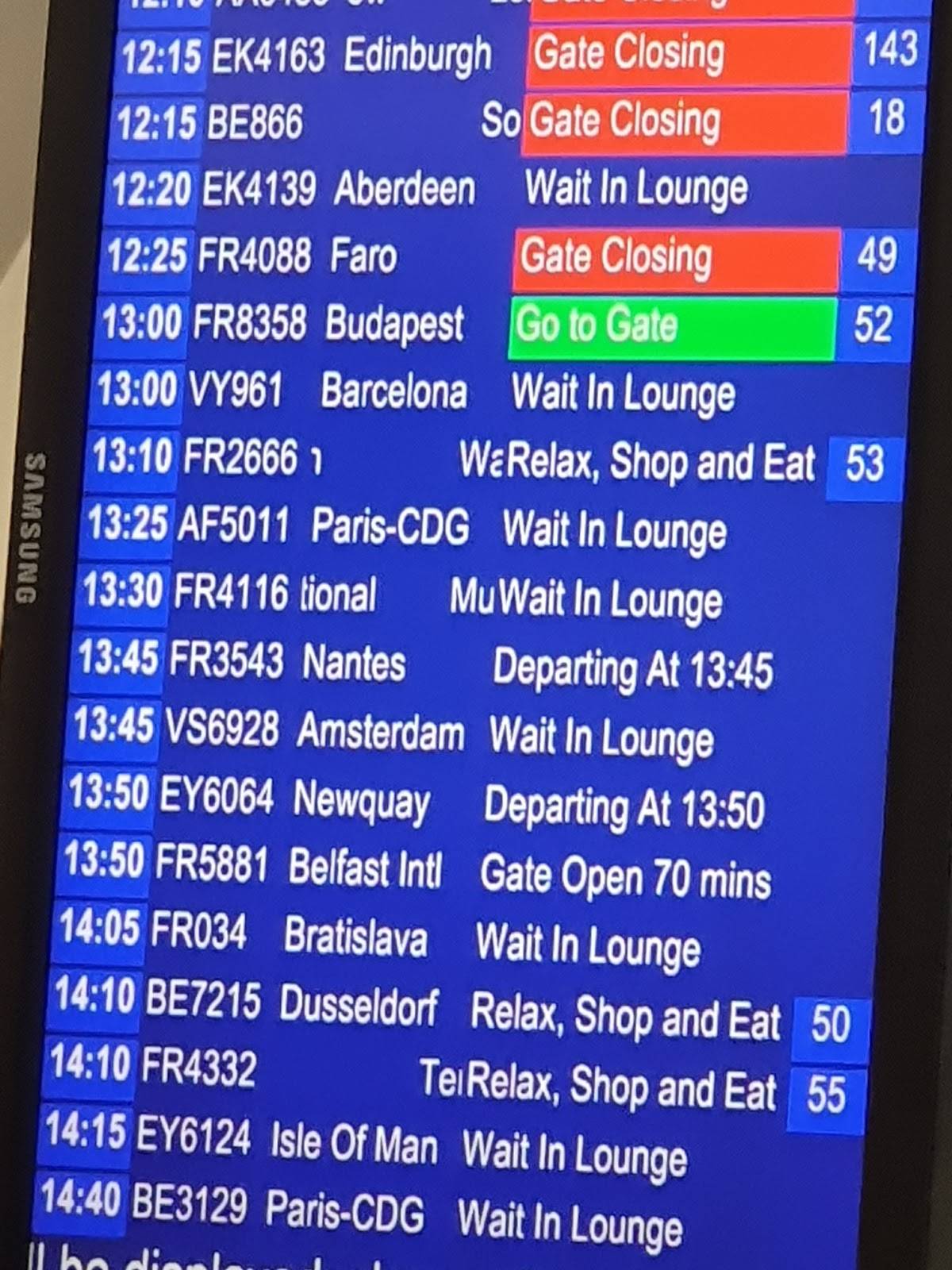 Menu at Costa Coffee Manchester Airport, T2,, Manchester