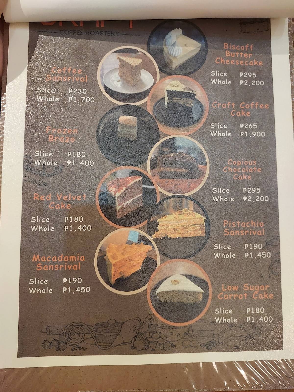 Menu at Craft Coffee Roastery The Podium cafe, Mandaluyong, The Podium