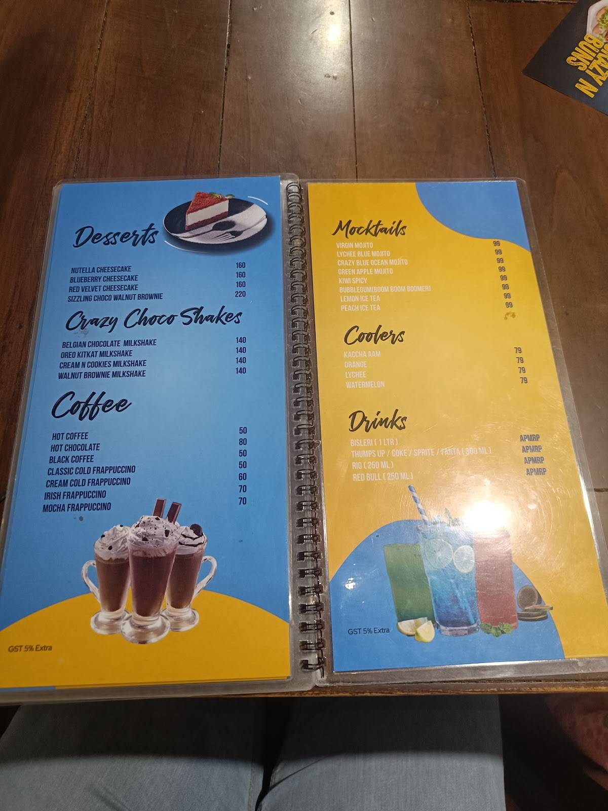 Menu at Crazy Cheesy Cafe Balewadi, Pune, Opp Moze Engineering College