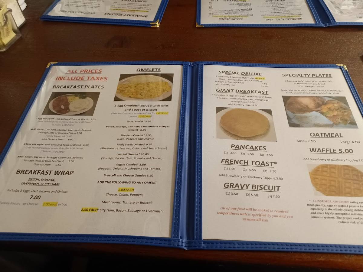 Menu at Creekside Clock Seafood and Steakhouse, Shelby