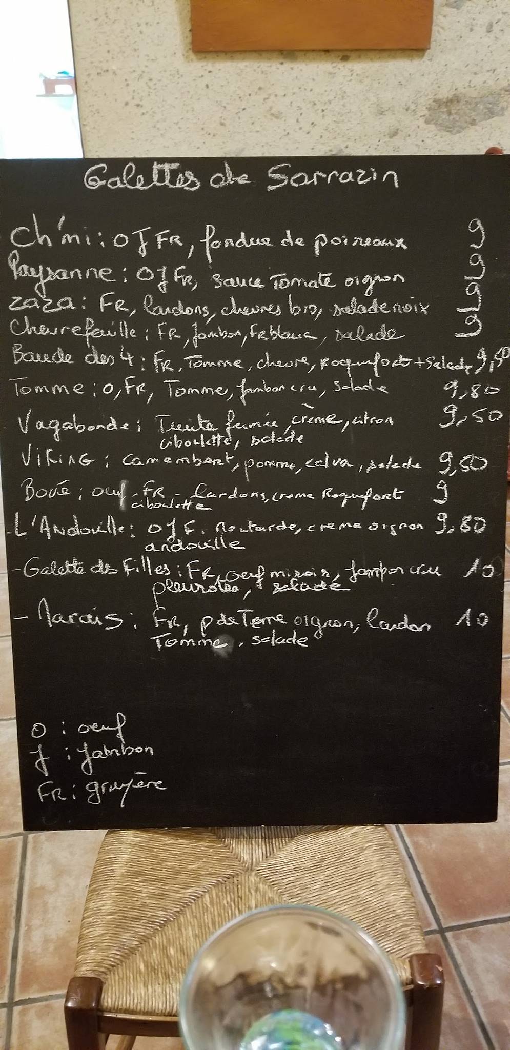 Menu au Crêperie La Ch'Mi. Fermé définitivement restaurant, Saint-Mesmin