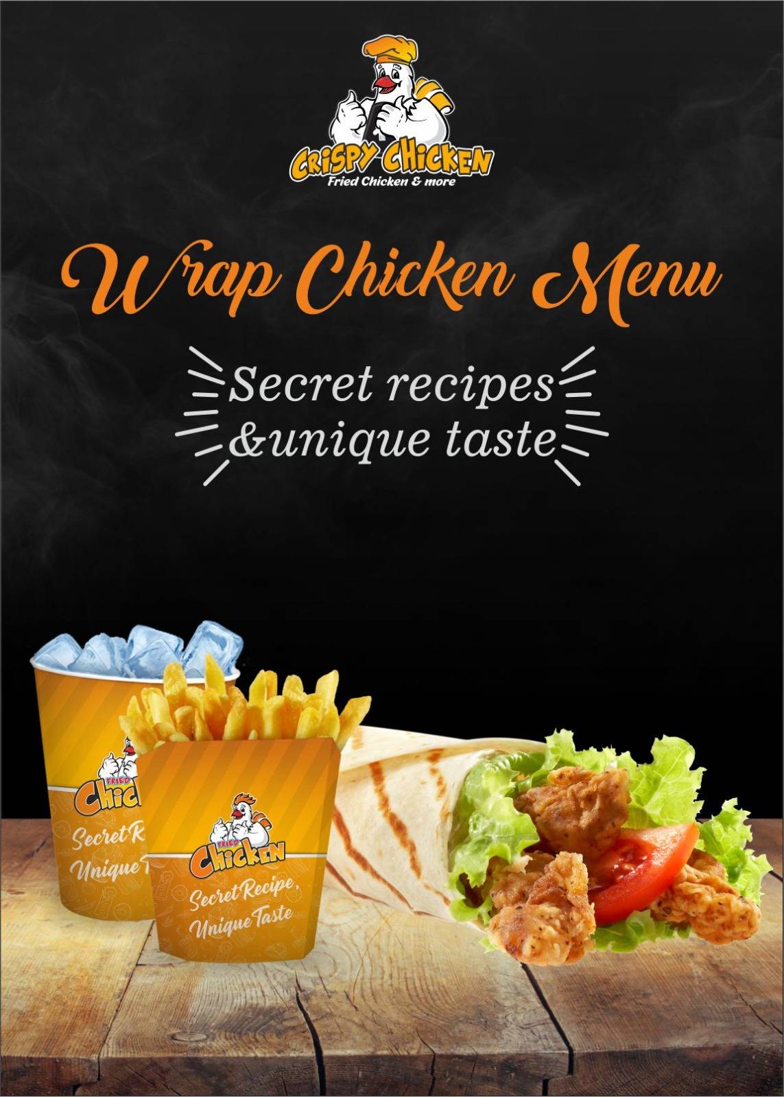 Menu au Crispy chicken, Enschede