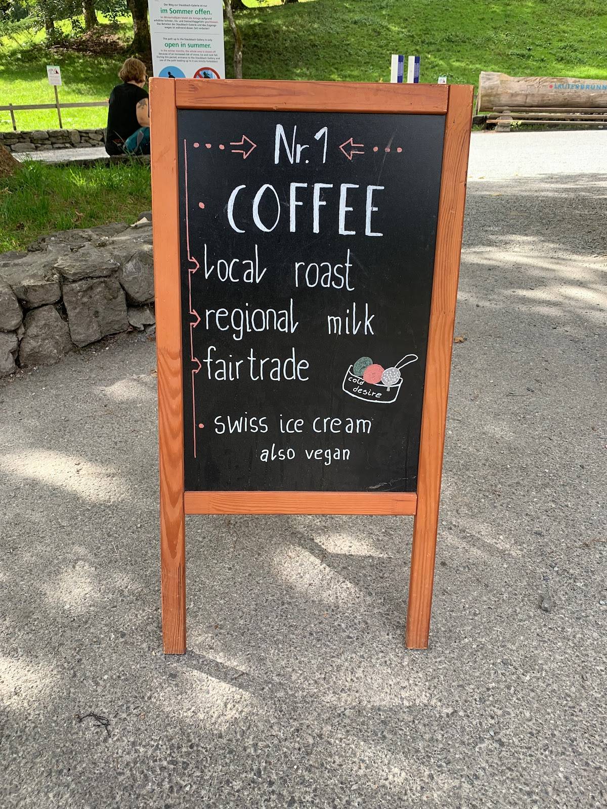 Carta de Cycling Bean Coffee-Bike, Lauterbrunnen