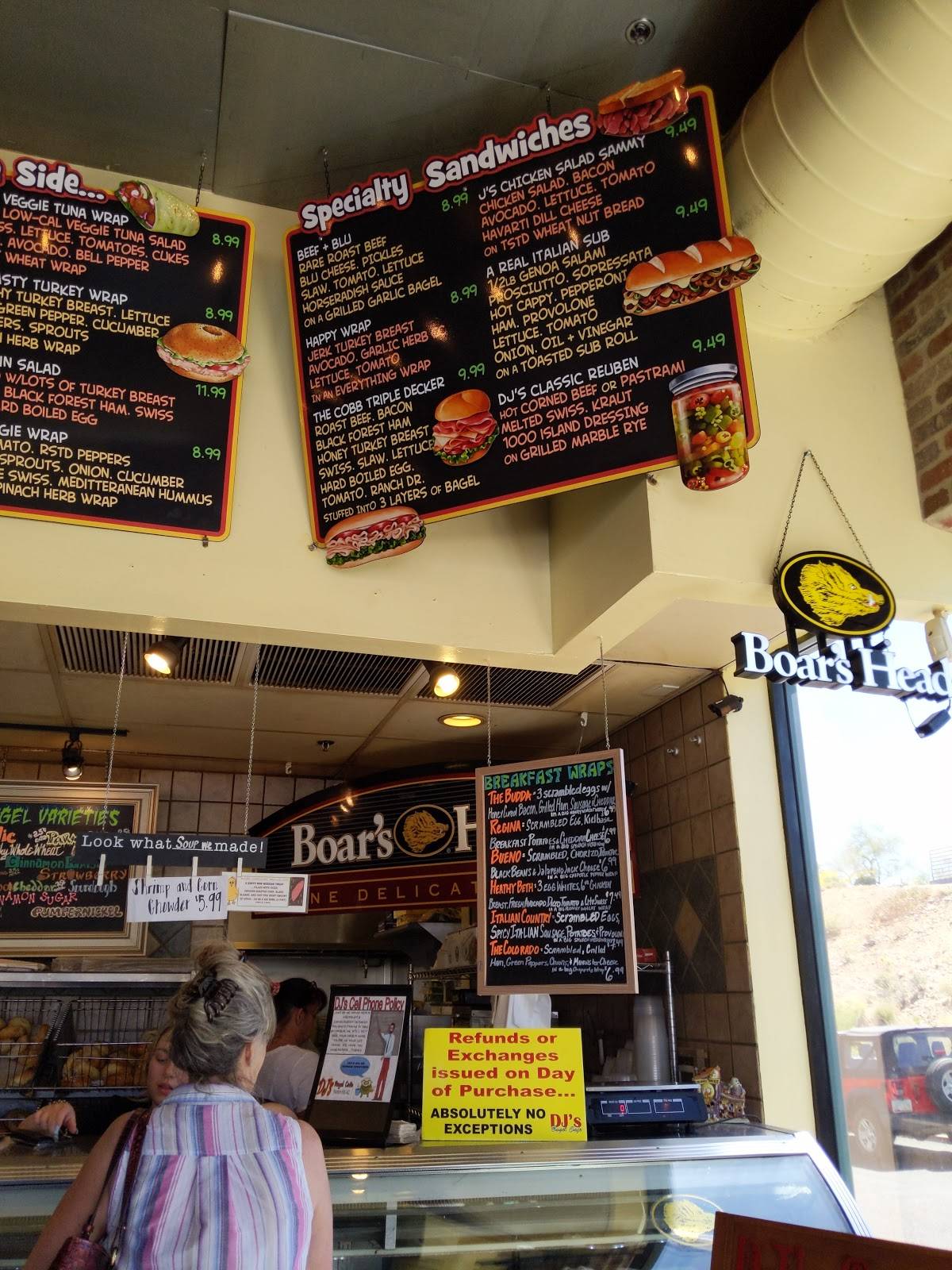 Menu at DJ's Bagel Café cafe, Fountain Hills