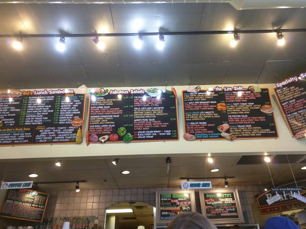Menu at DJ's Bagel Café cafe, Fountain Hills