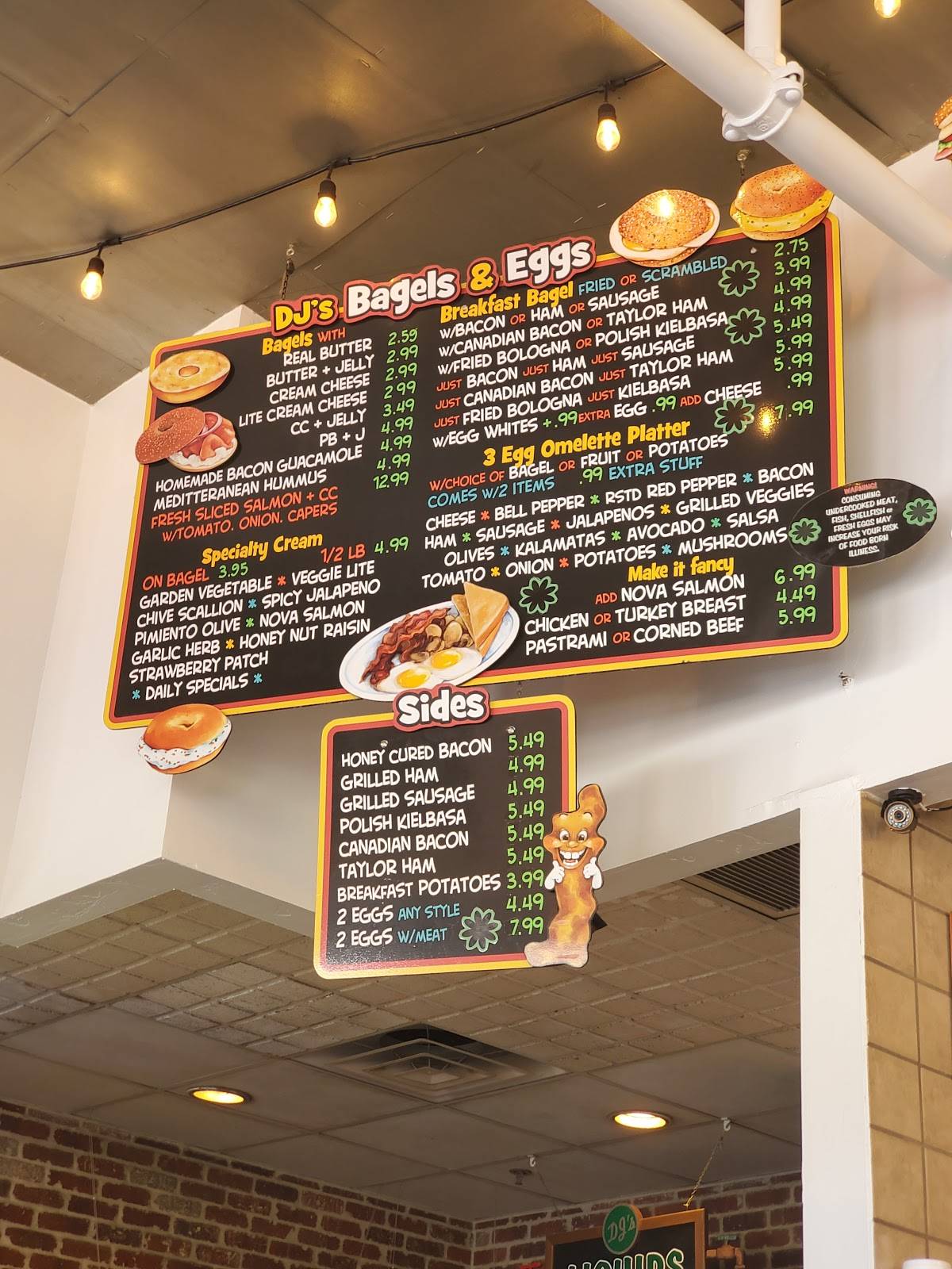 Menu at DJ's Bagel Café cafe, Fountain Hills