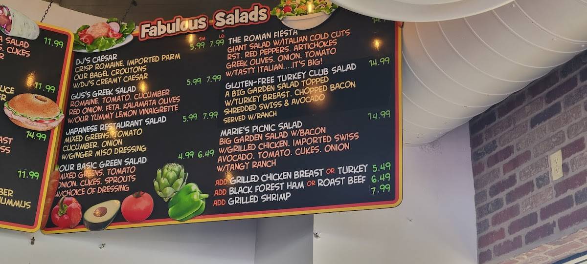 Menu at DJ's Bagel Café cafe, Fountain Hills
