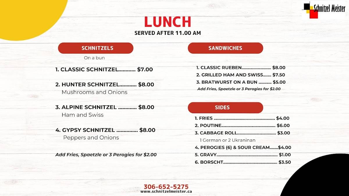 Menu at Daily Dish Halal Fast Food, Saskatoon, Preston Ave S Store 84