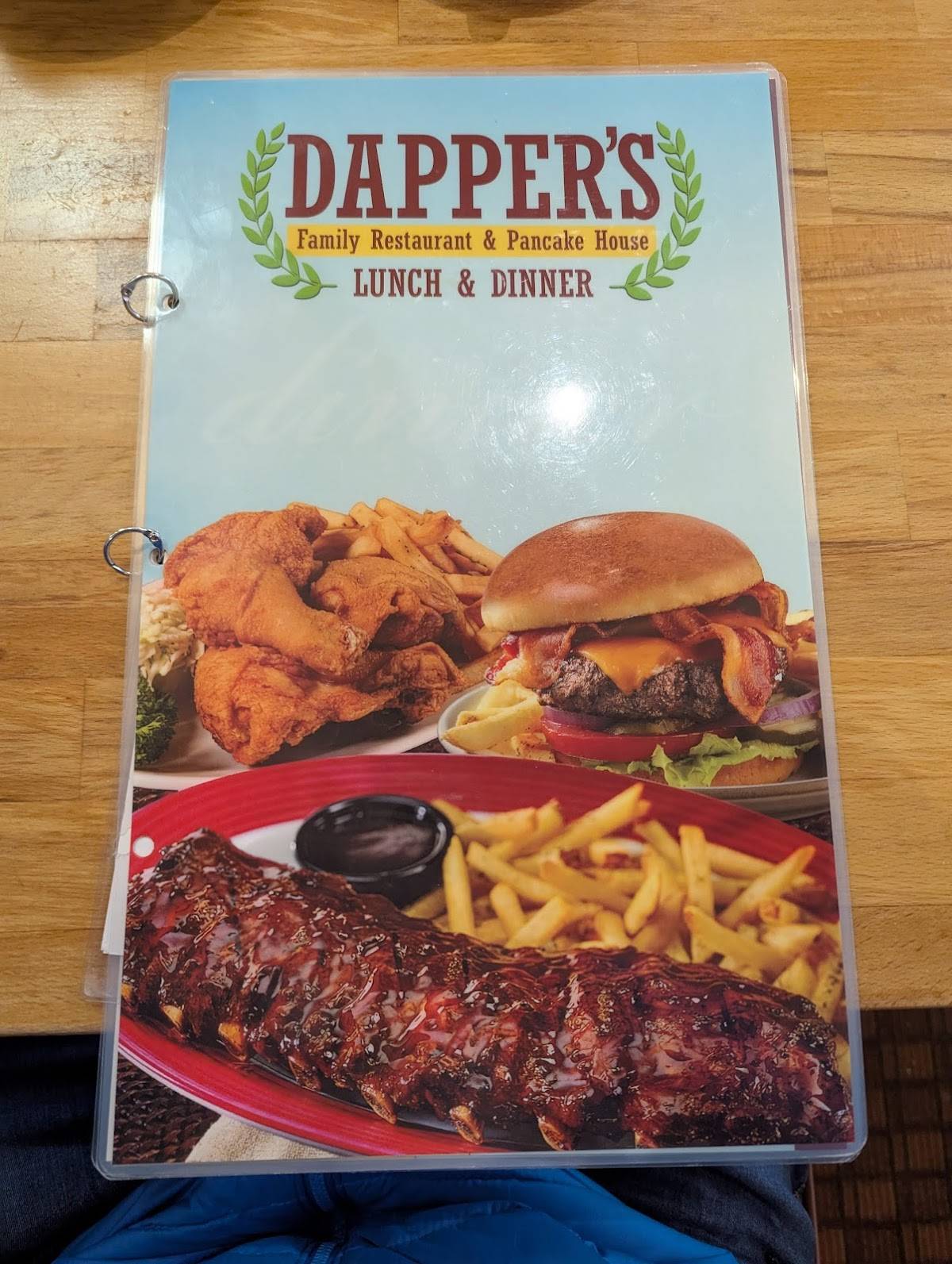 Menu at Dapper's West Family Restaurant, Addison
