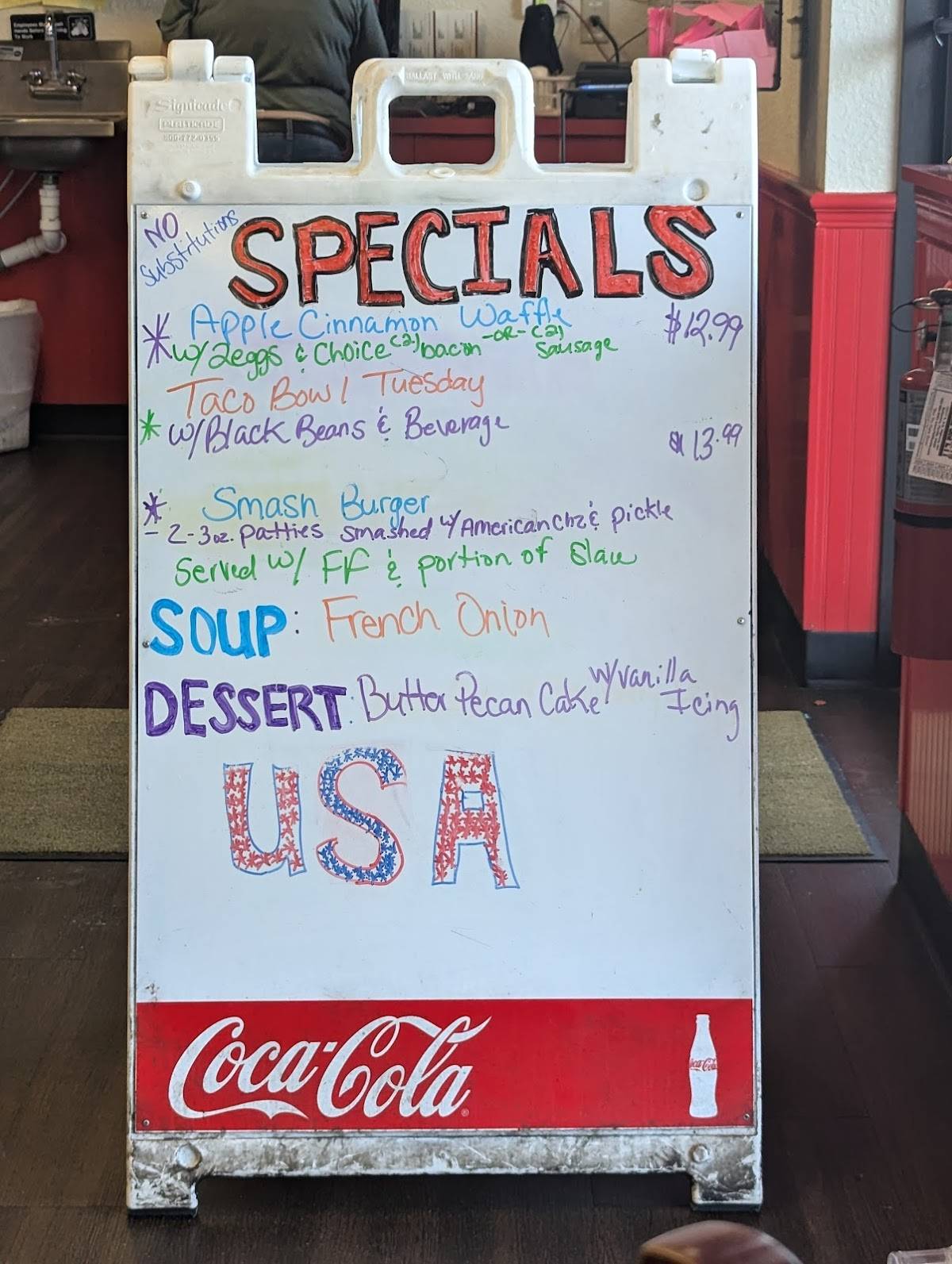 Menu at Darrell's Diner Wildwood restaurant, Wildwood
