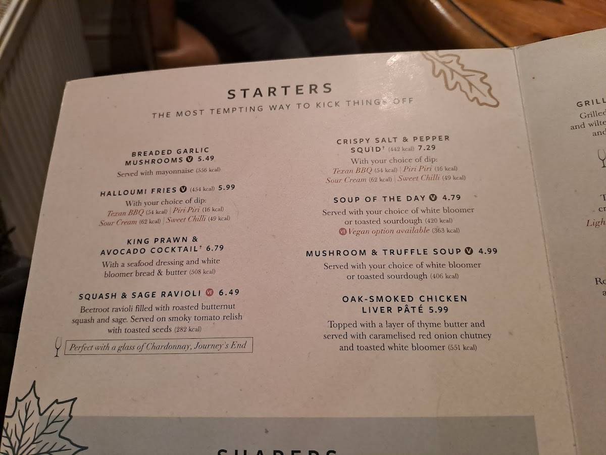 Menu at Dartbridge Inn Buckfastleigh pub & bar, Buckfastleigh