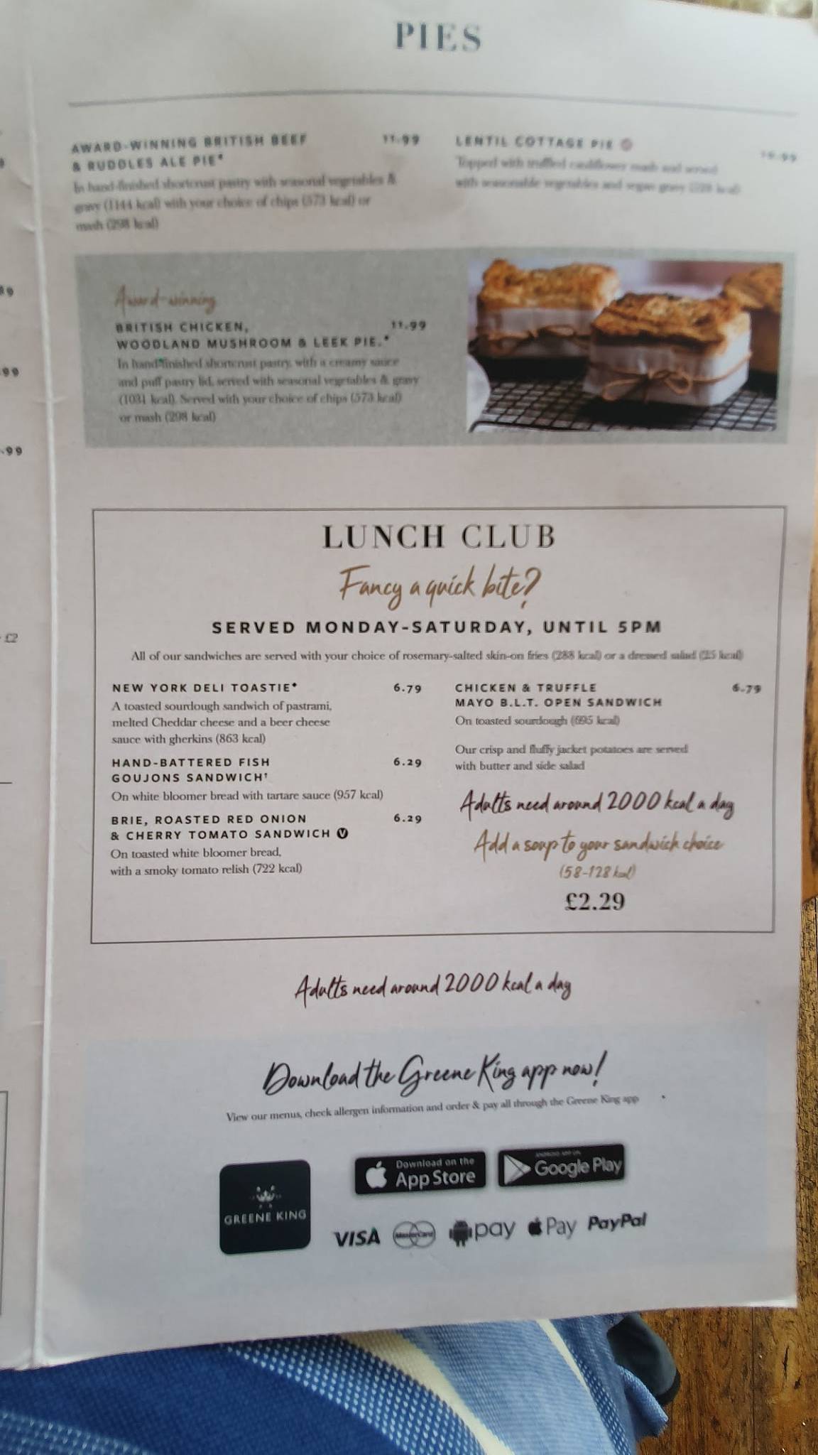 Menu at Dartbridge Inn Buckfastleigh pub & bar, Buckfastleigh
