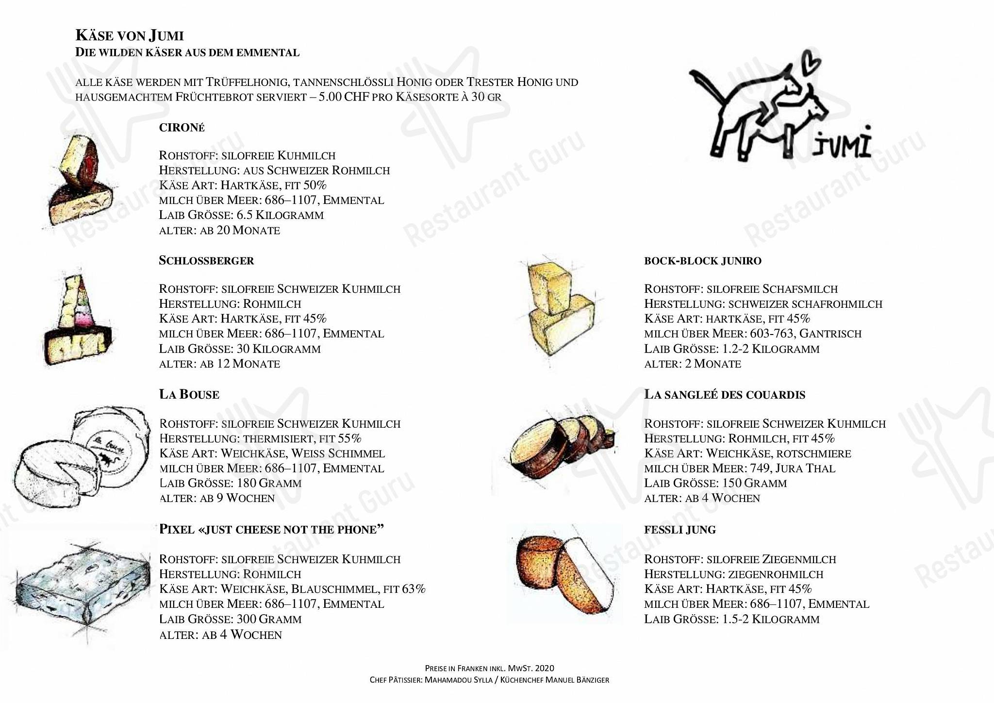 Speisekarte von Restaurant Extrablatt Davos Kongress, Davos