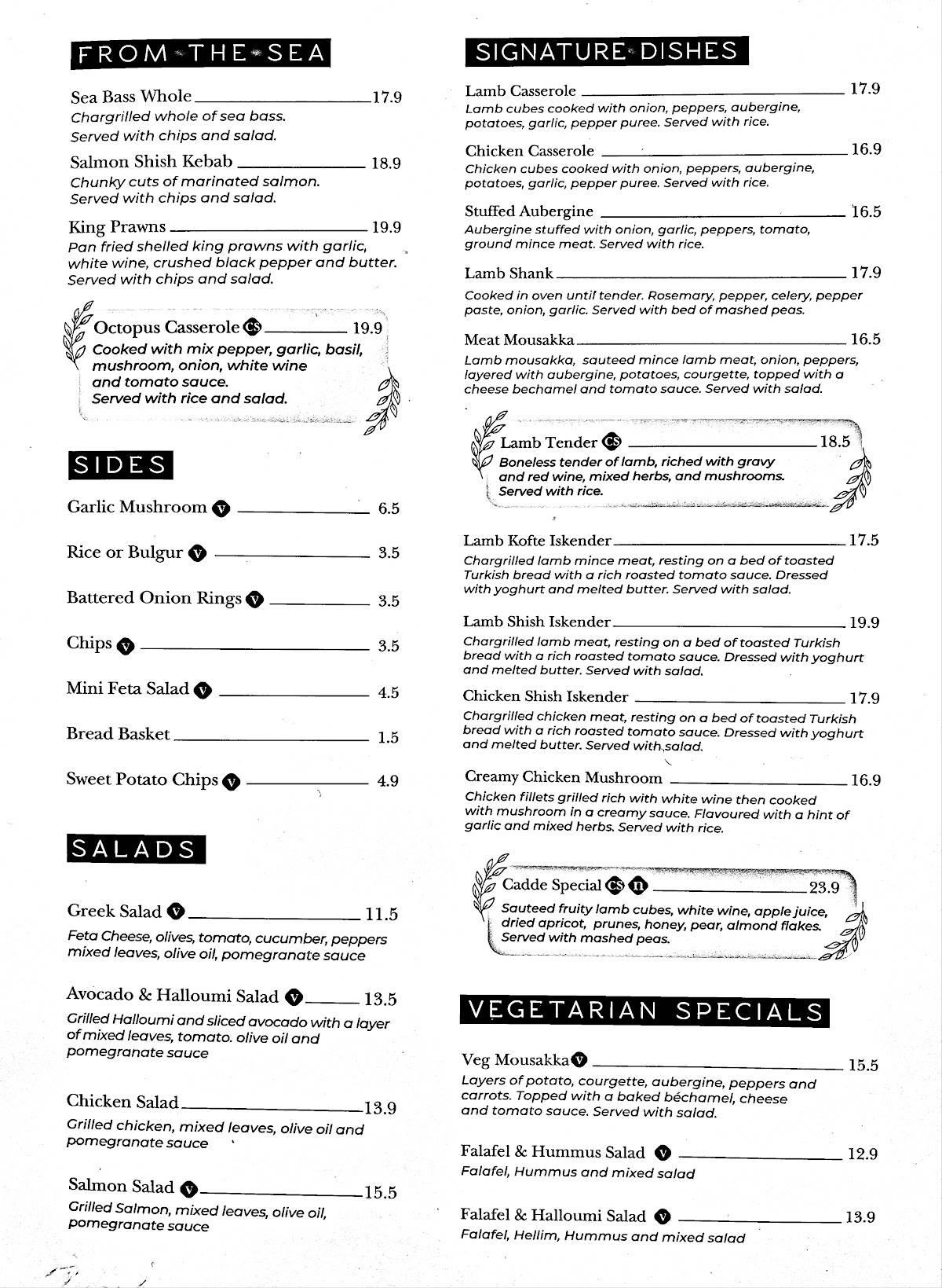 Menu at Dedem Restaurant, Bromley