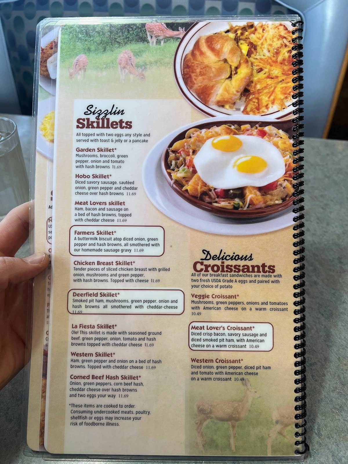 Menu at Deerfield Family Restaurant, East Moline