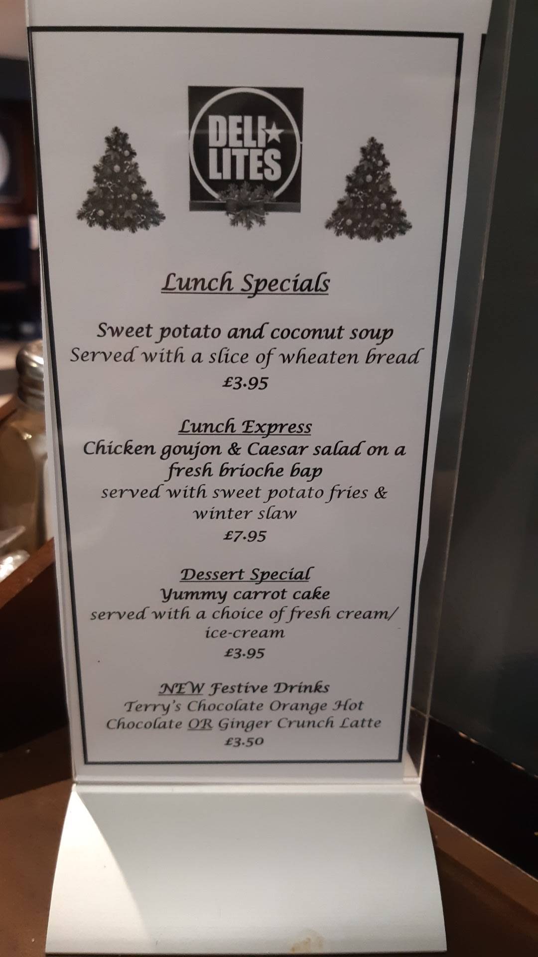 Menu at Deli Lites cafe, Warrenpoint, 24 Church St