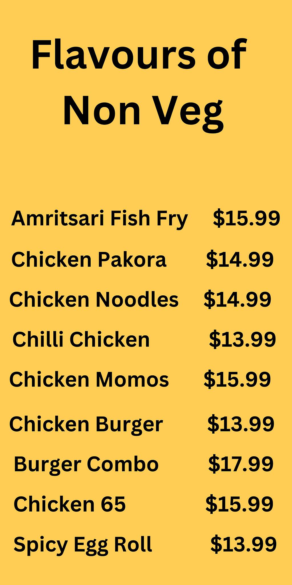 Menu at Delish&Relish Catering Service, Wodonga