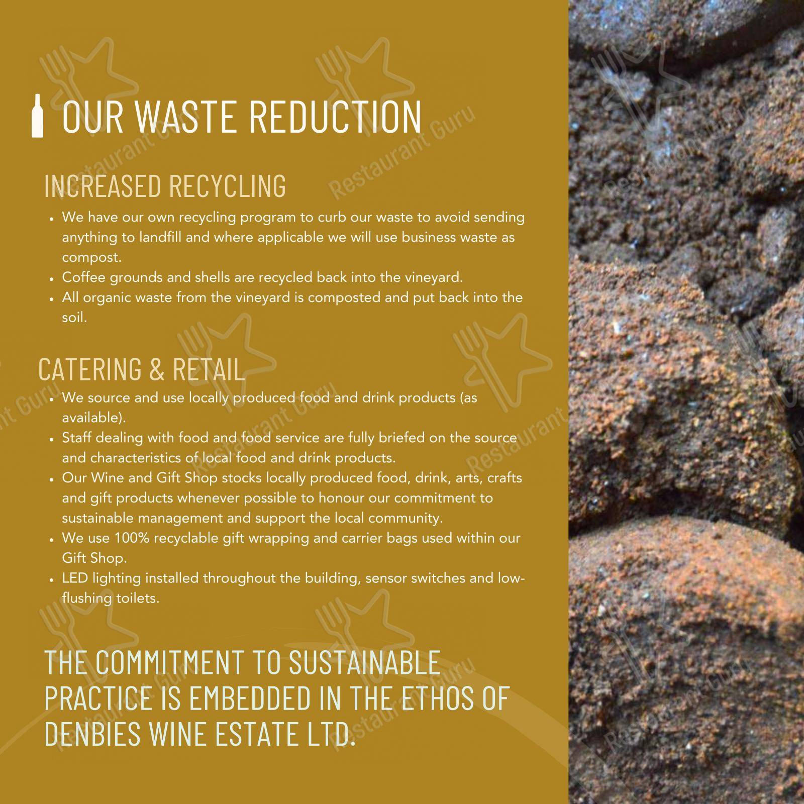 Menu at Denbies Wine Estate restaurant, Dorking