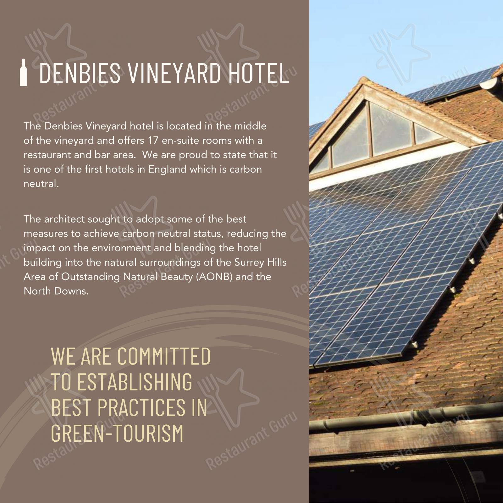 Menu at Denbies Wine Estate restaurant, Dorking