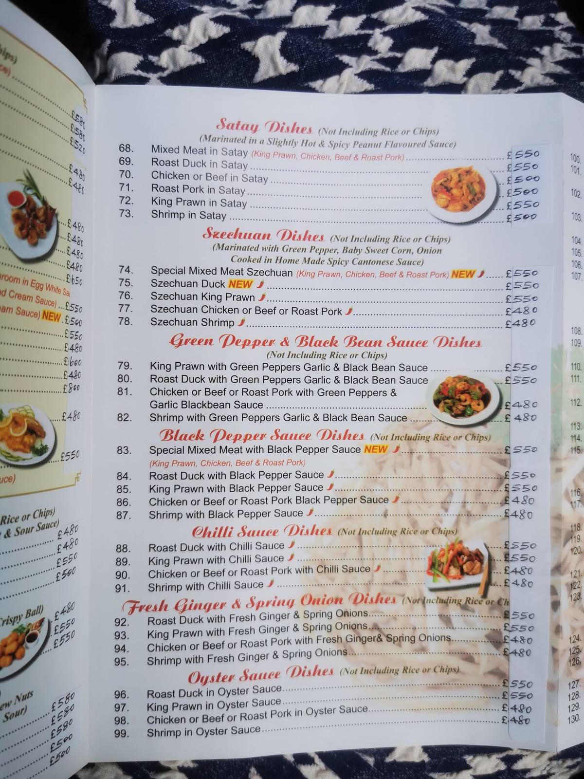 Menu at Mr Pangs Chinese Takeaway restaurant, Derby