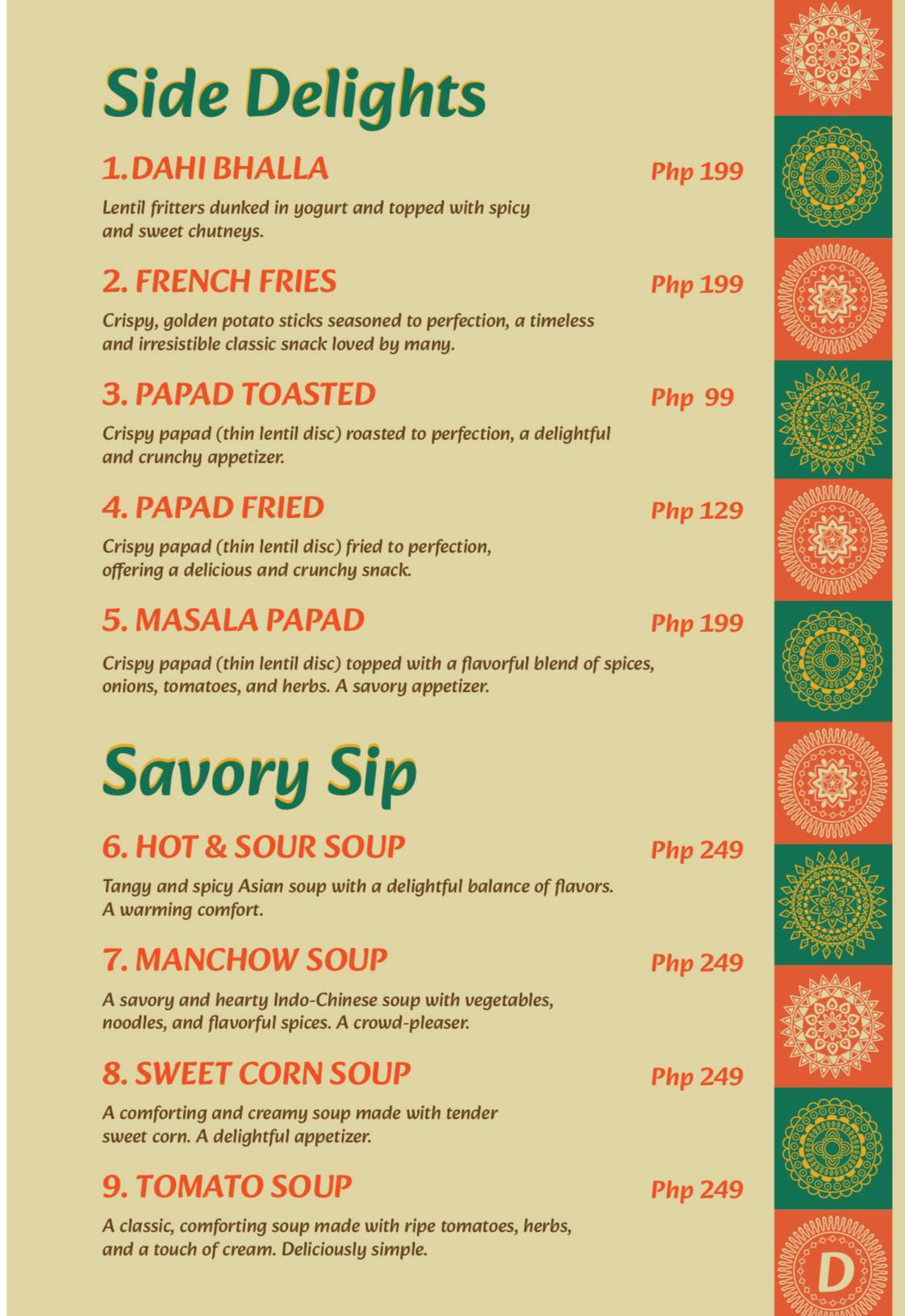 Menu at Desi Palace- Makati restaurant, Makati