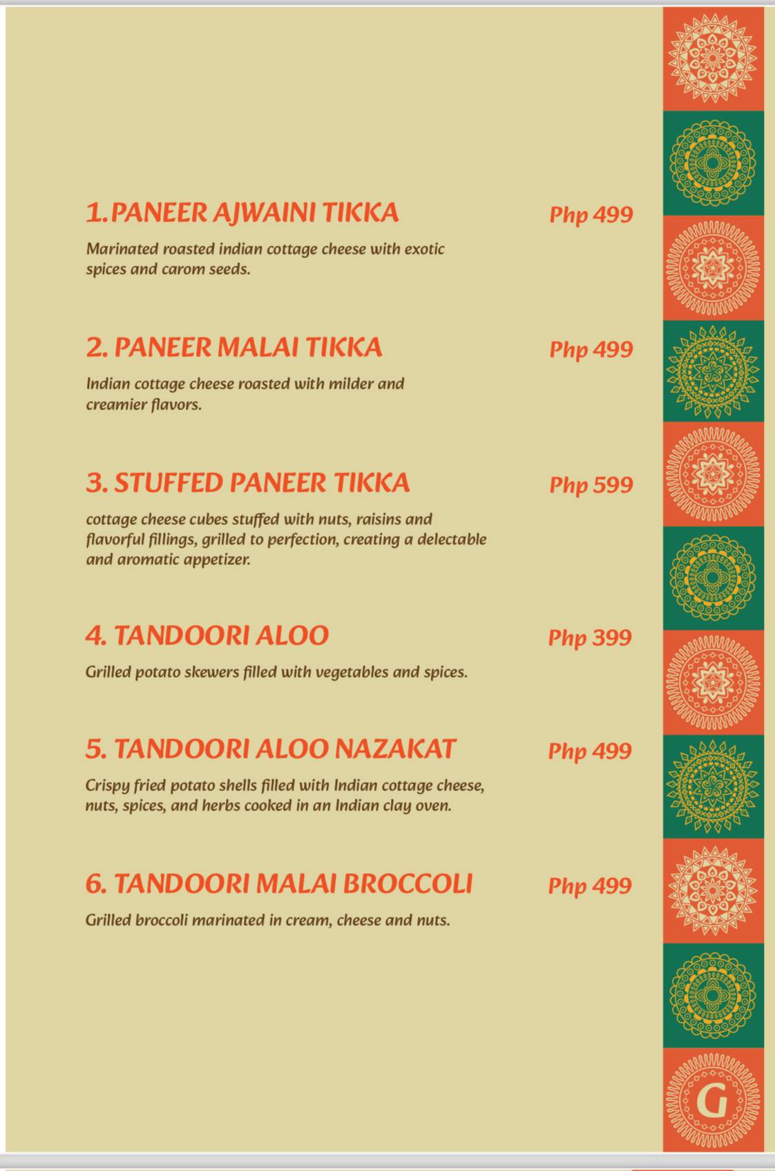 Menu at Desi Palace- Makati restaurant, Makati