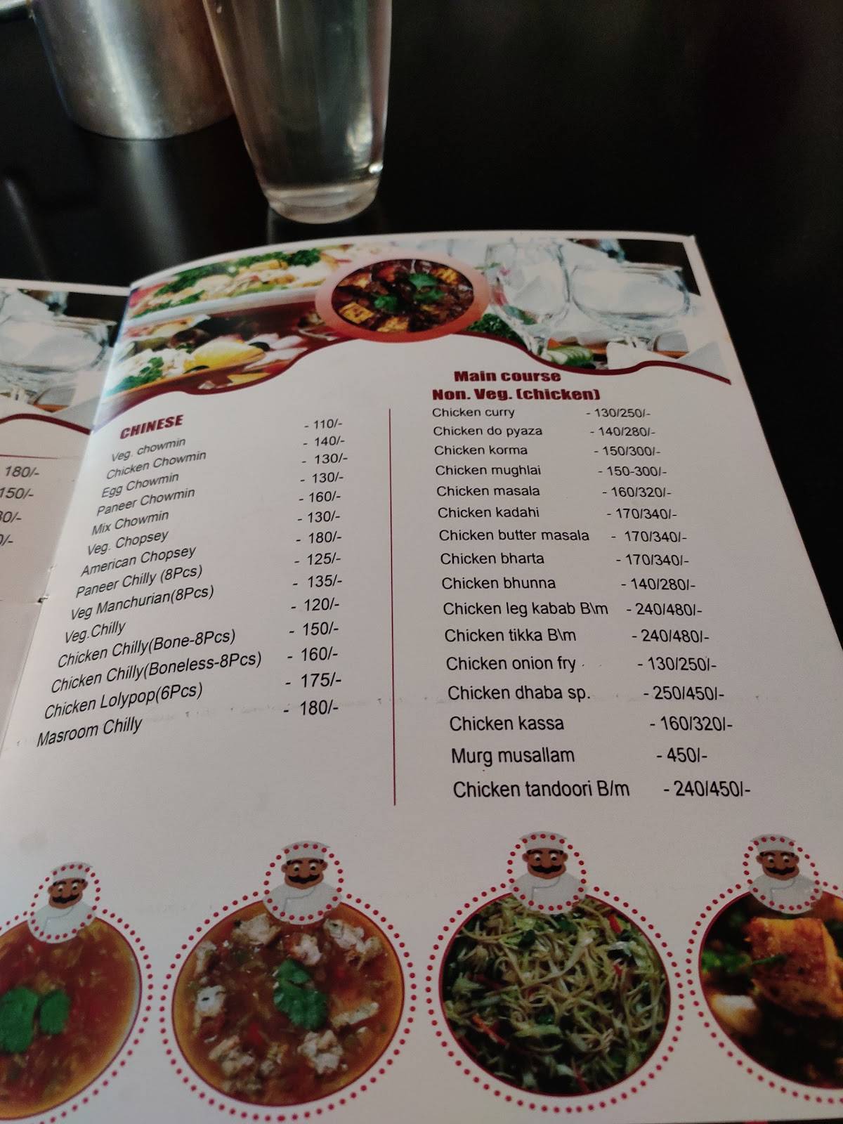 Menu at Dhaba & Kabab Wala, Patna, H. No