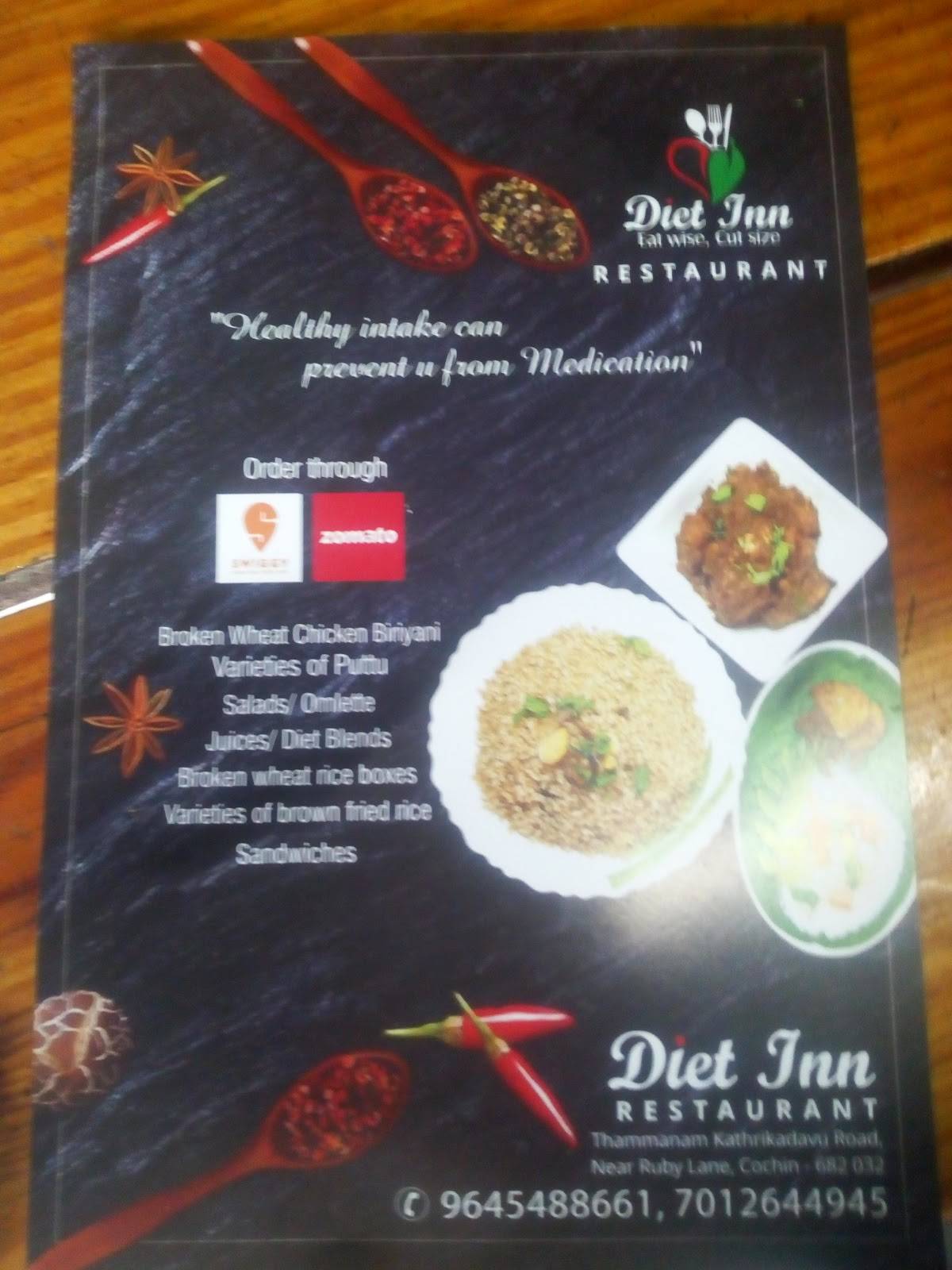 Menu at Diet Inn Cloud Kitchen, Kochi