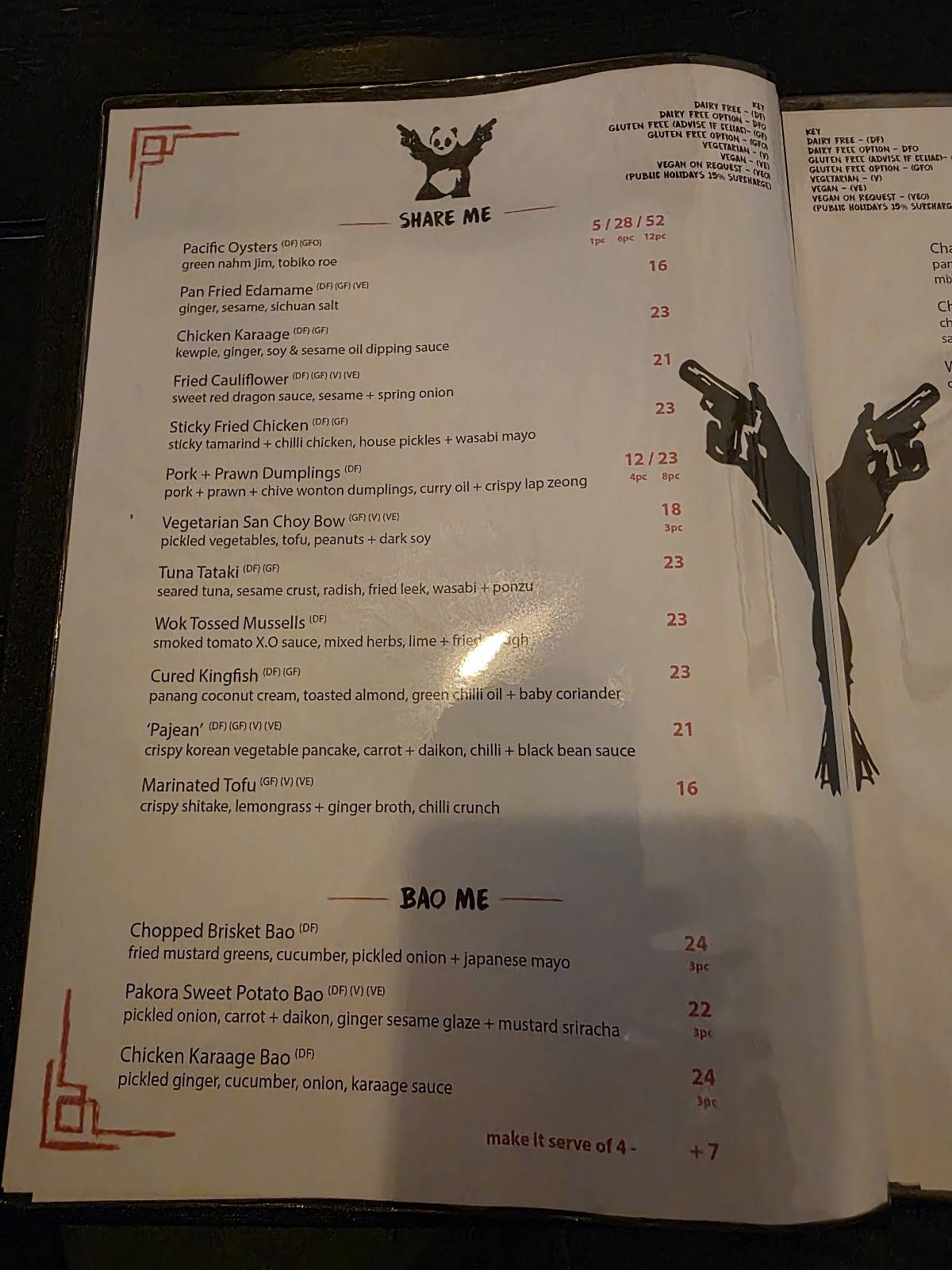 Menu at Din Dins restaurant, Albury