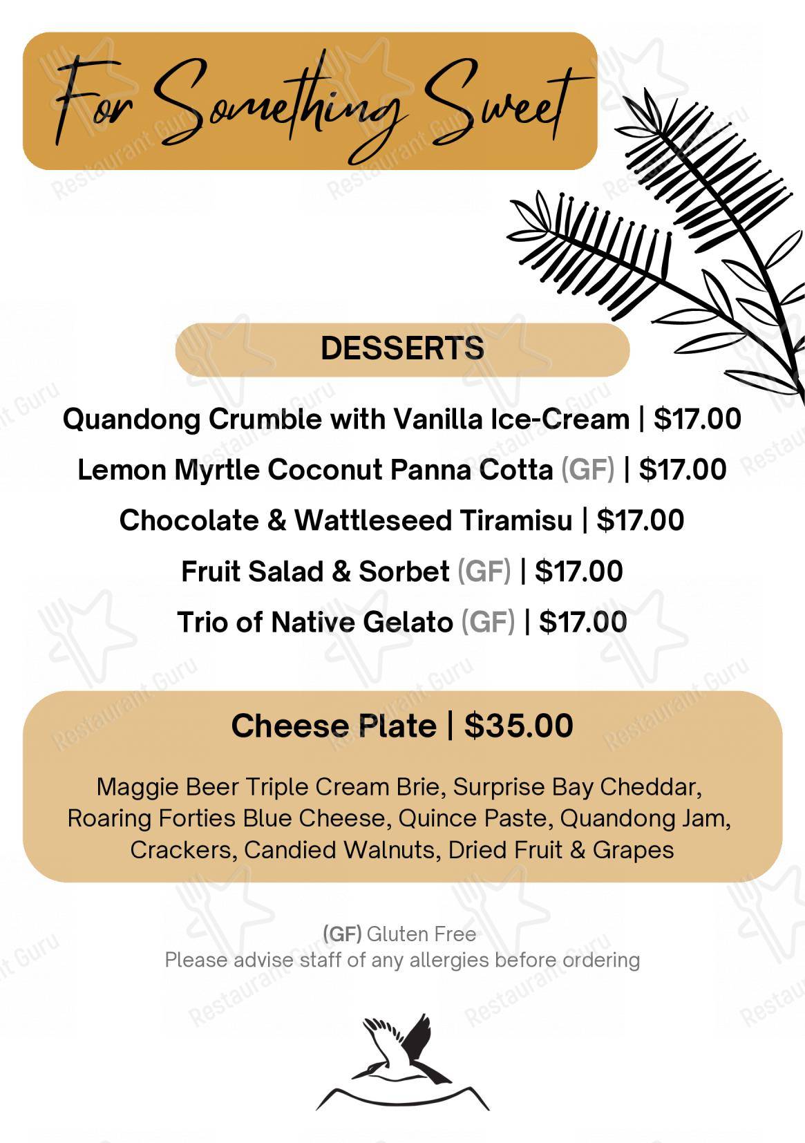 Menu at Discovery Resorts - Wilpena Pound - Restaurant, Australia