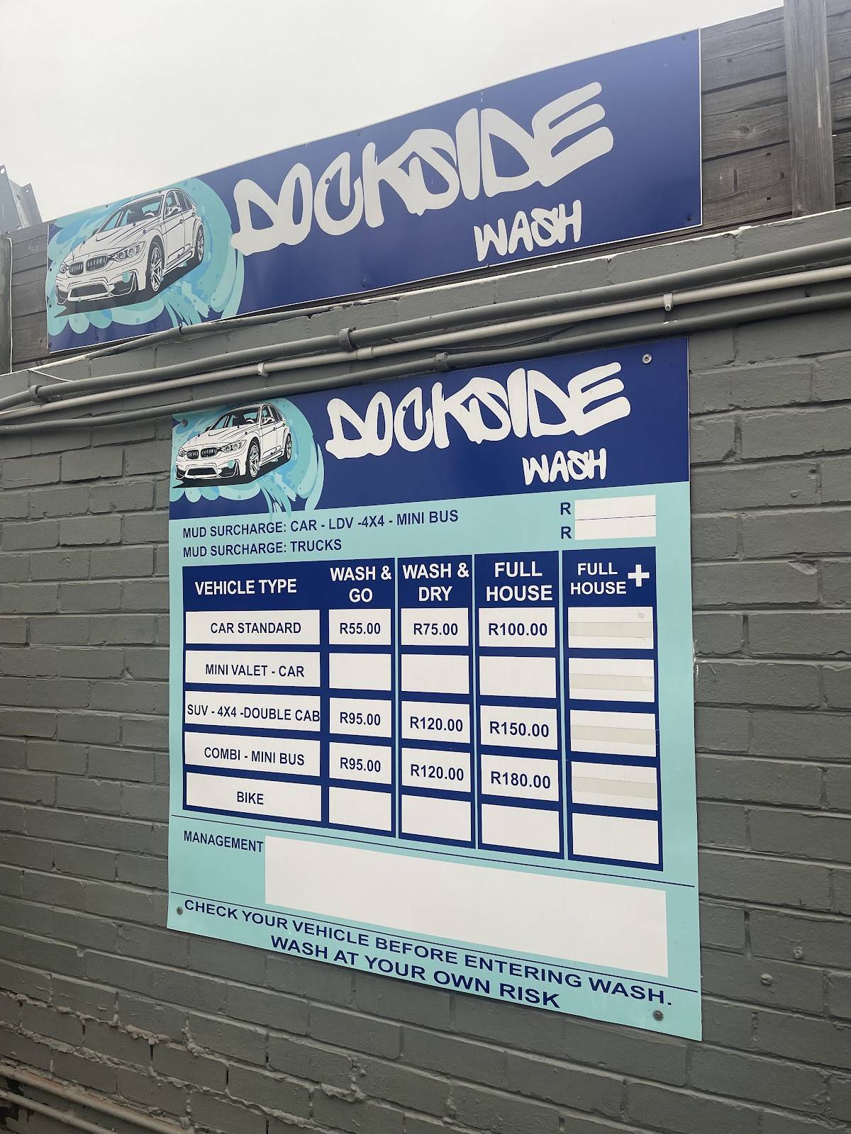 Menu at Dockside Grill & Cafe, Durban