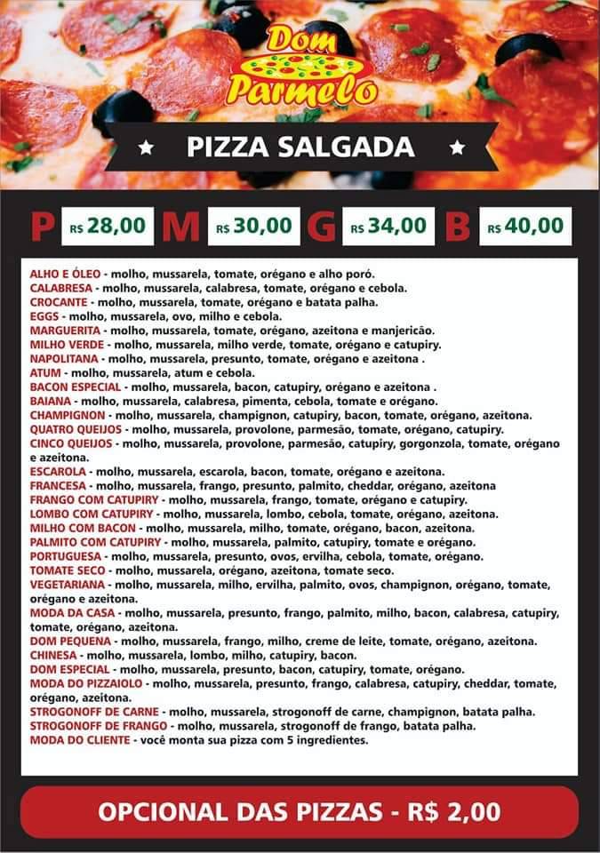 Menu em Dom Parmelo restaurante, Cornélio Procópio